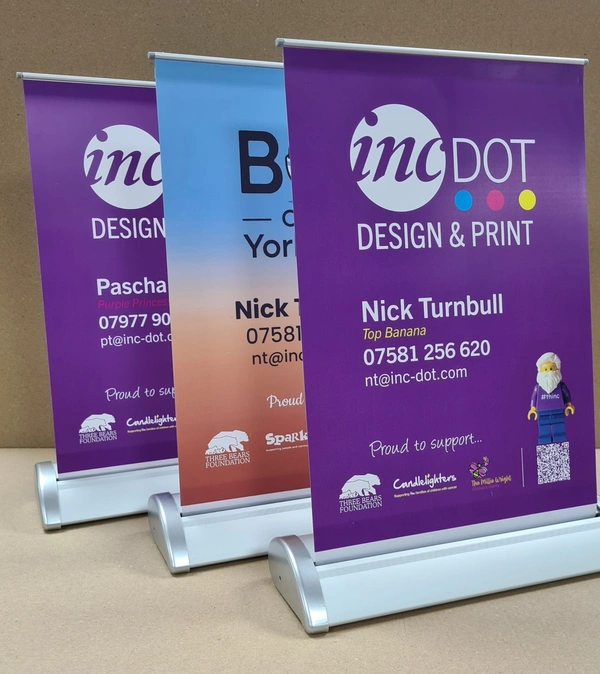 Desk Top Pull Up Banner | Inc Dot Design & Print